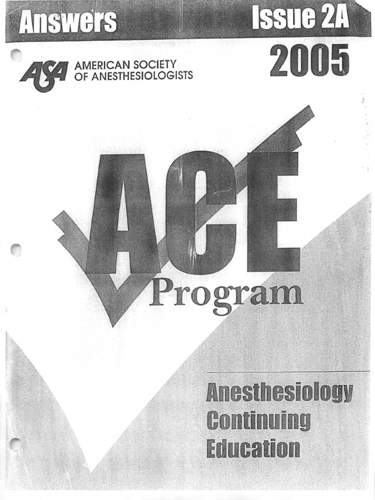 ACE 2005 - 2A Answers | PDF