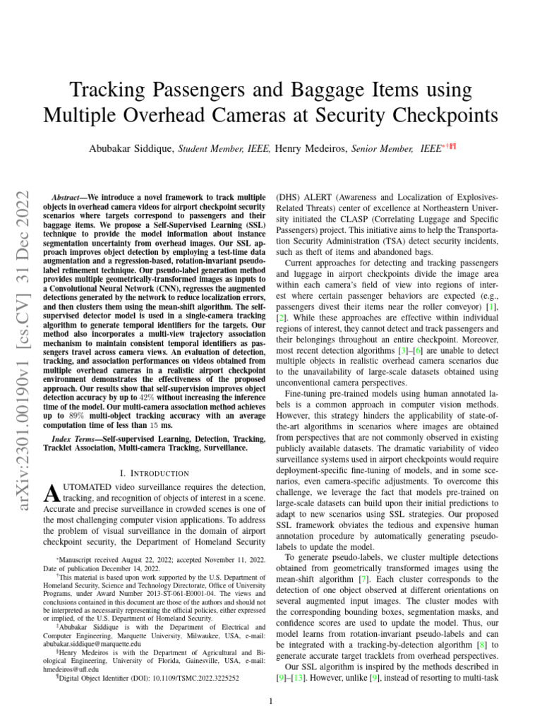 Tracking Passengers and Baggage Items Using Multiple 3sxanikz | PDF | Image Segmentation ...