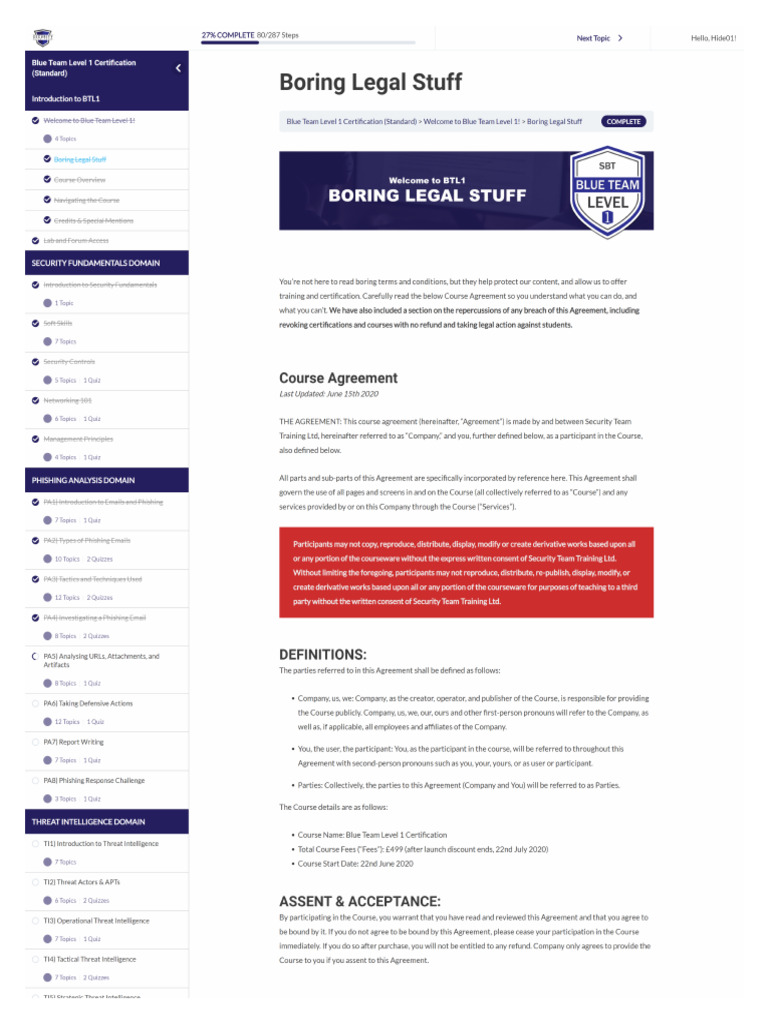 Boring Legal Stuff | PDF