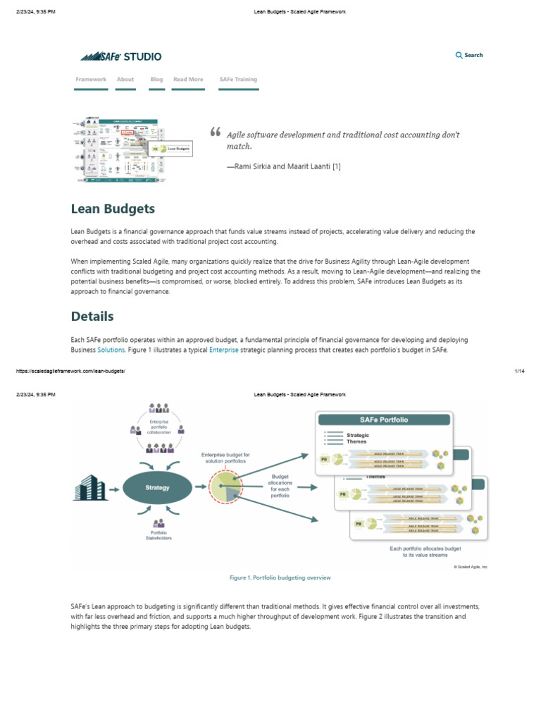 Lean Budgets | PDF | Agile Software Development | Investing
