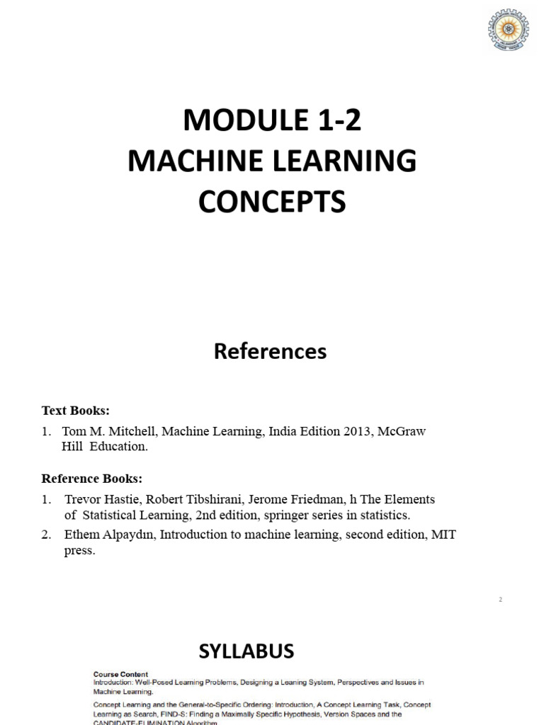 module_1_ppt | PDF | Machine Learning | Statistical Classification