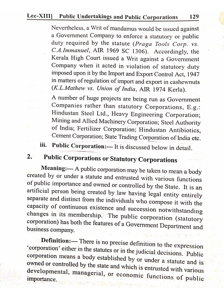 Public Corporation | PDF