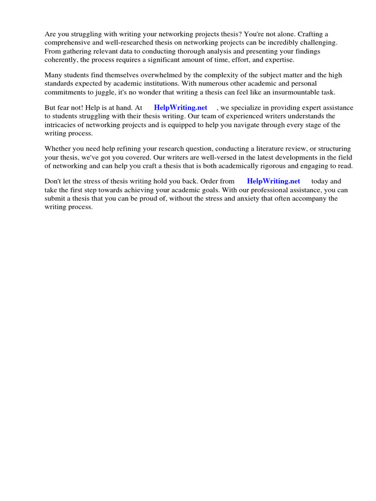 Networking Projects Thesis | PDF | Computer Network | 4 G