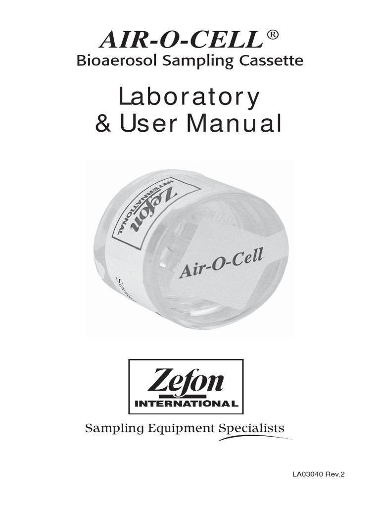 Ficha Técnica - Parte 2 - Cassetes de Muestreo de Aire Air-O-Cell ...