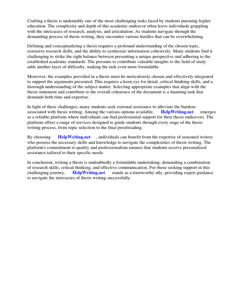 Thesis Define Example | PDF | Essays | Thesis