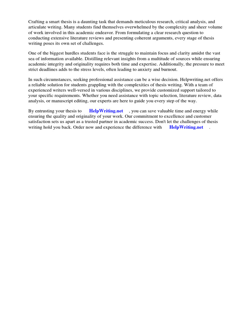 Smart Thesis | PDF | Thesis | Expert