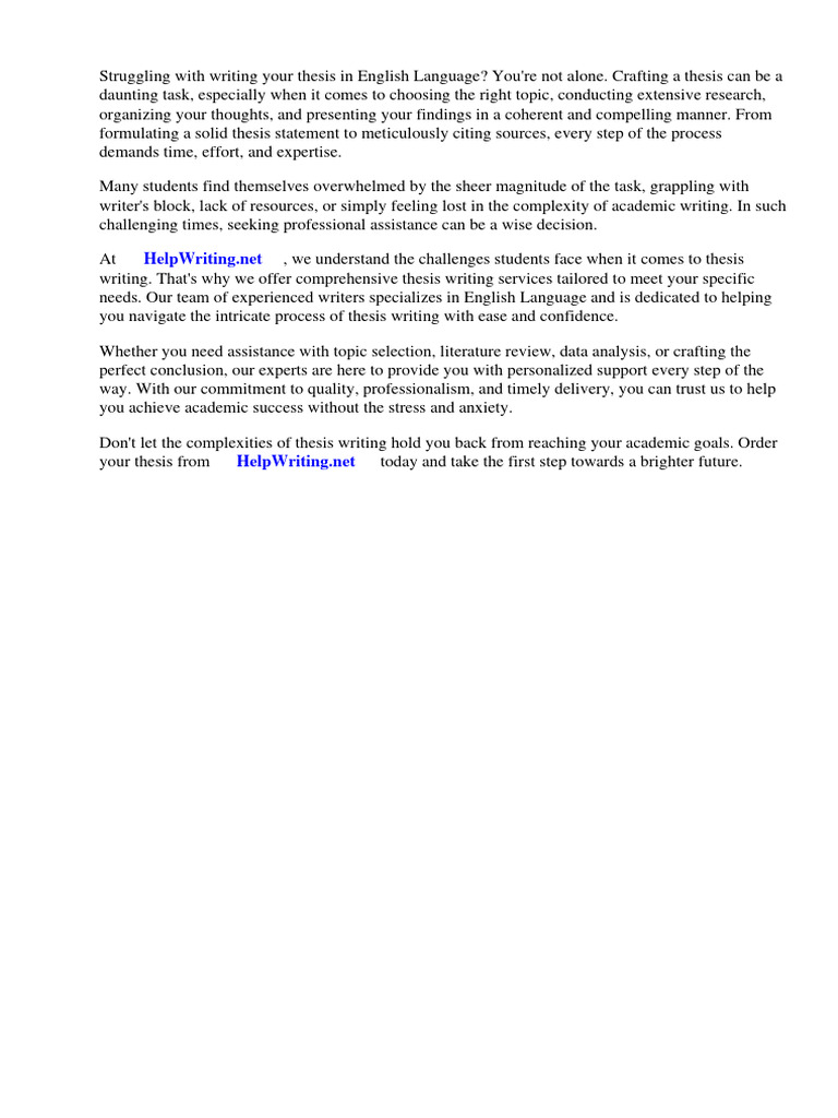 Thesis Title in English Language | PDF | Thesis | Doctor Of Philosophy