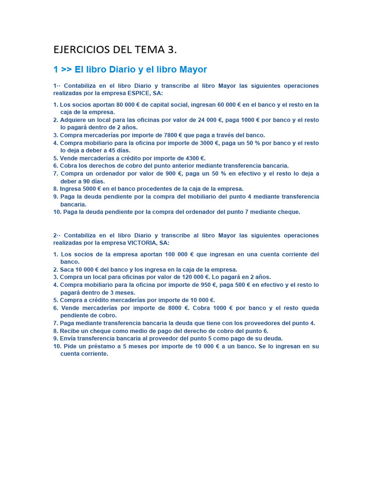 Ejercicios Del Tema 3 | PDF