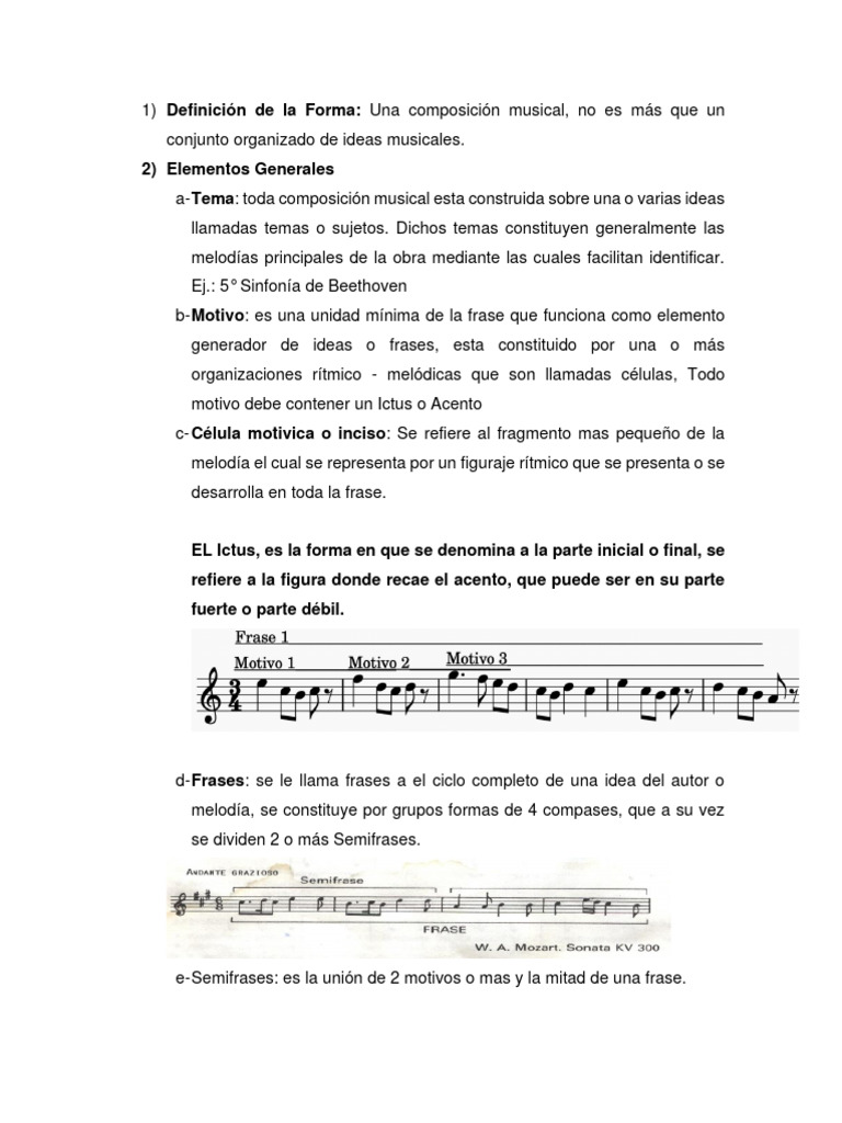 2) Elementos Generales | PDF | Ritmo | Teoría musical