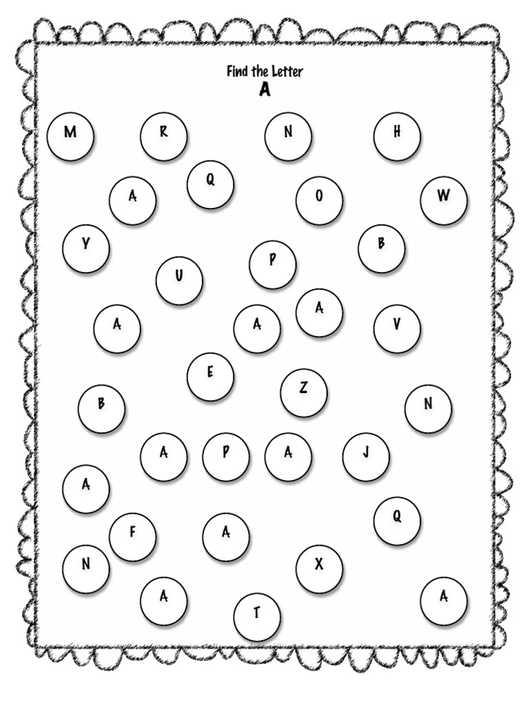 Find The Letter | PDF