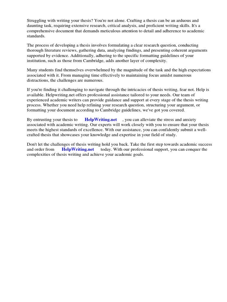 Word Thesis Template Cambridge | PDF | Thesis