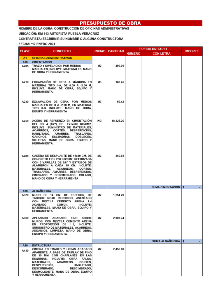 CURSO2024 | PDF | Sector secundario de la economía | Materiales de construcción