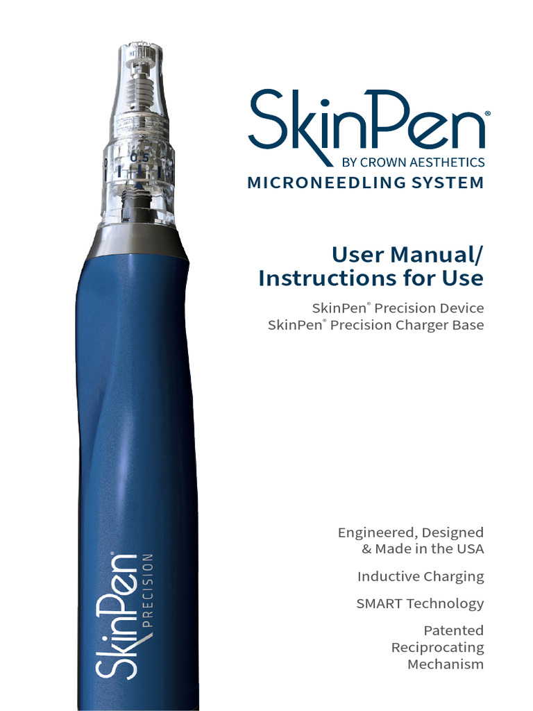 SkinPen IFU User Manual | PDF | Bleach | Battery Charger