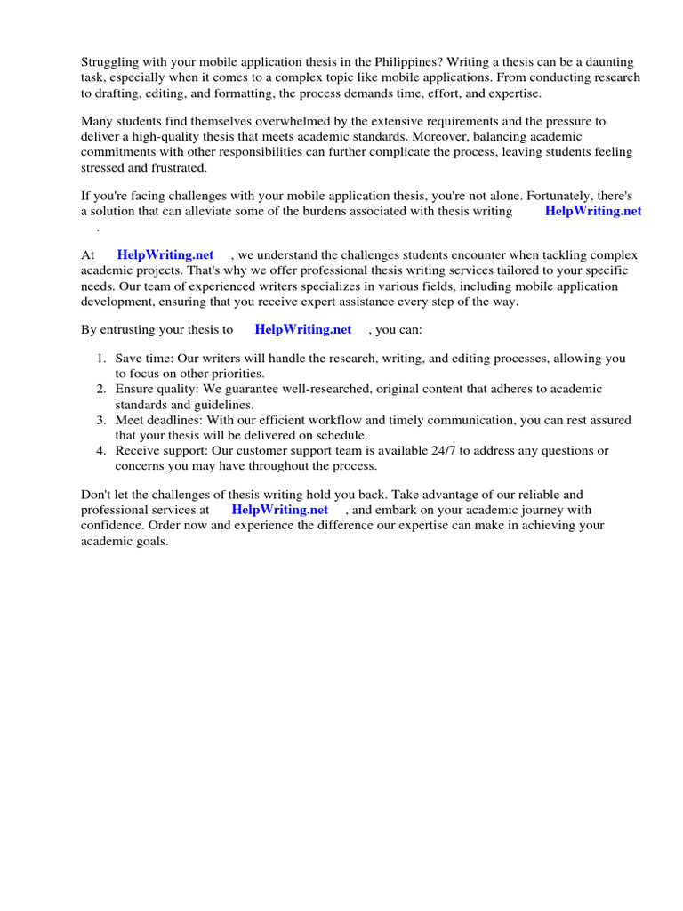 Mobile Application Thesis Philippines | PDF | 3 G | 4 G