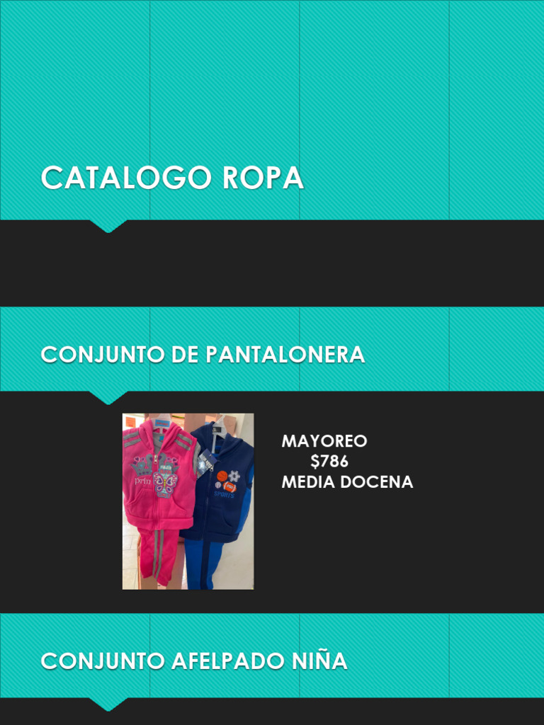 Catálogo Ropa | PDF