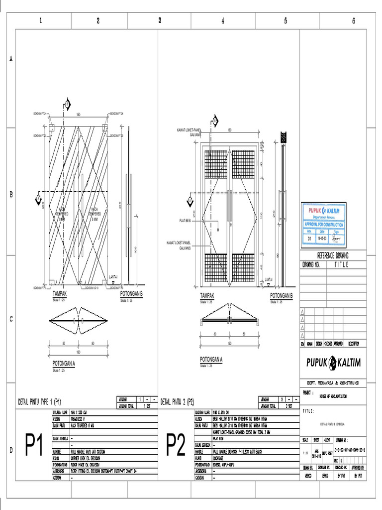 Drawing Pintu & Jendela | PDF