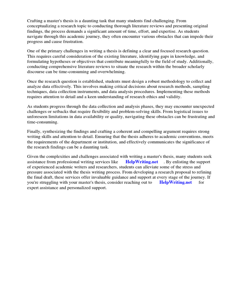 Master Thesis Management Summary | Download Free PDF | Science