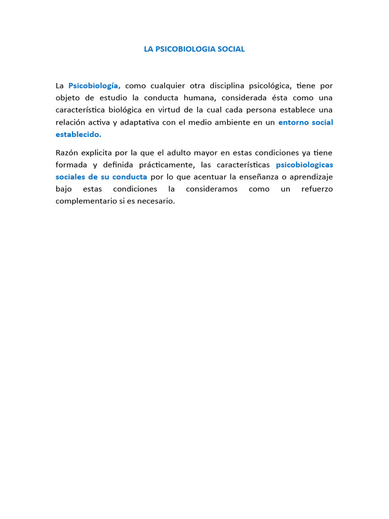 Psicobiologia Upea | PDF