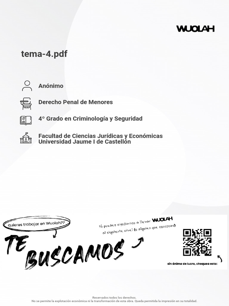 Wuolah Free Tema 4 3 | PDF | Derecho penal | Fiscal