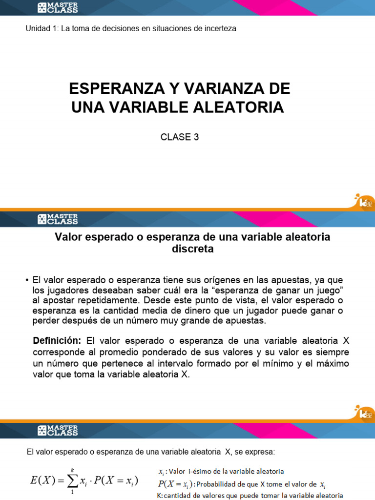 1609937363presentacion Esperanza y Varianza de Variable Aleatoria ...