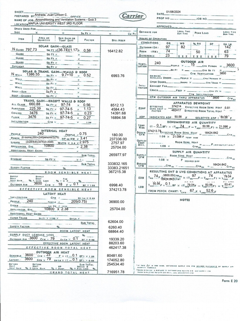 Blank Heat Load Form | PDF | Sustainable Design | Home