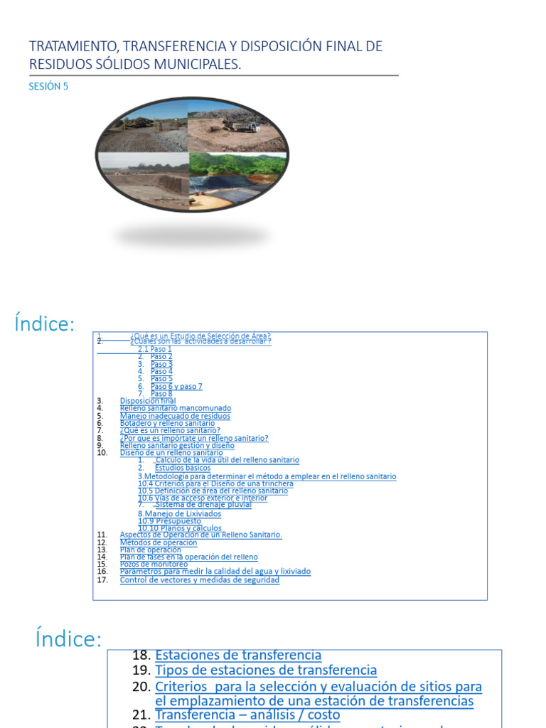 Clase 5 | PDF | Vertedero | Residuos