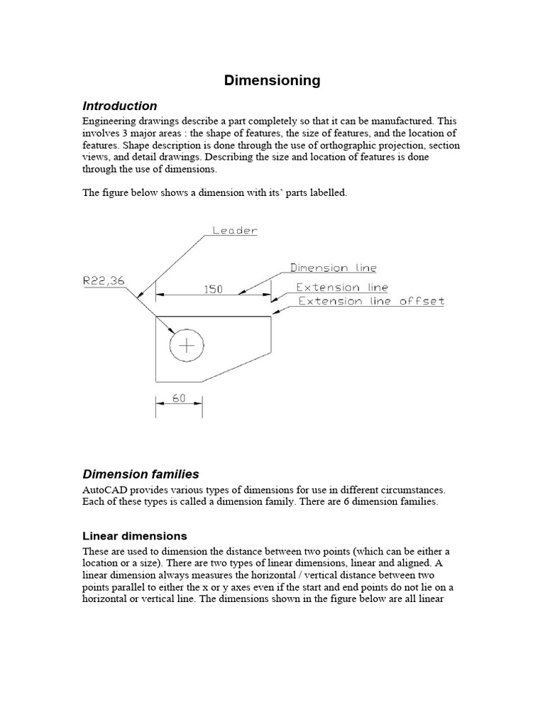 Dimensioning CAD | PDF | Radius | Diameter