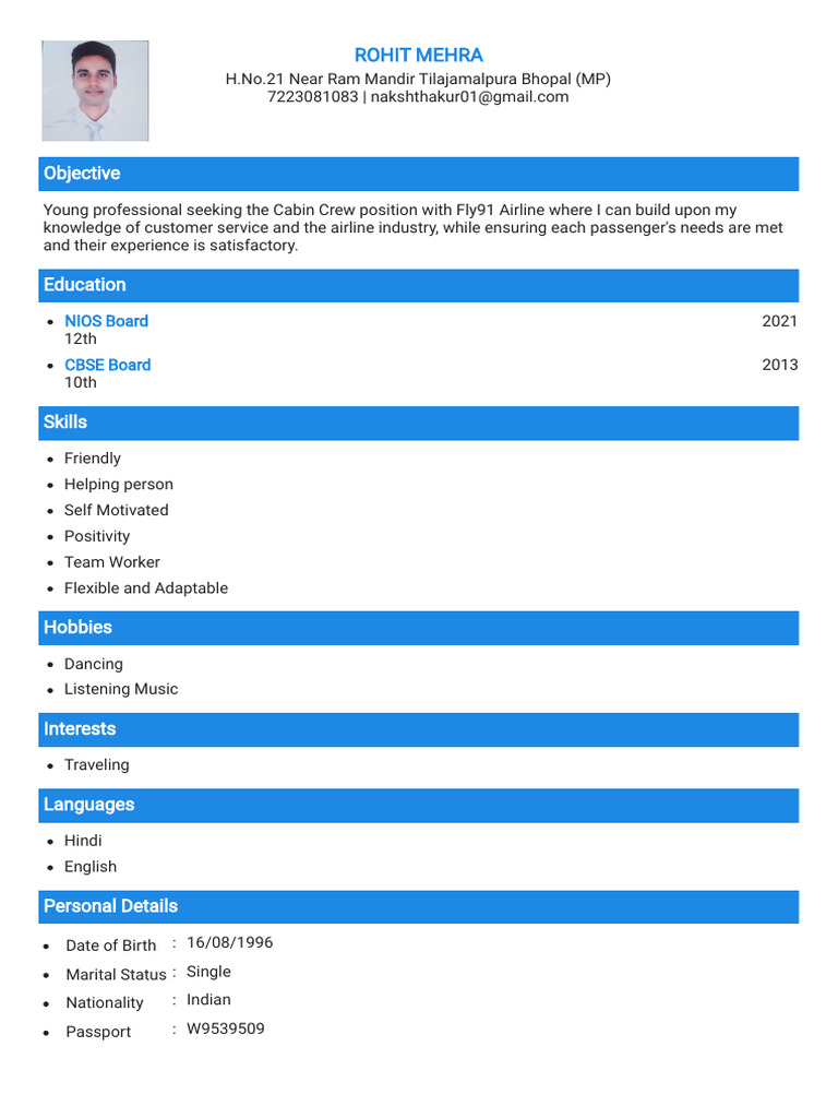Resume - Rohit Mehra | PDF