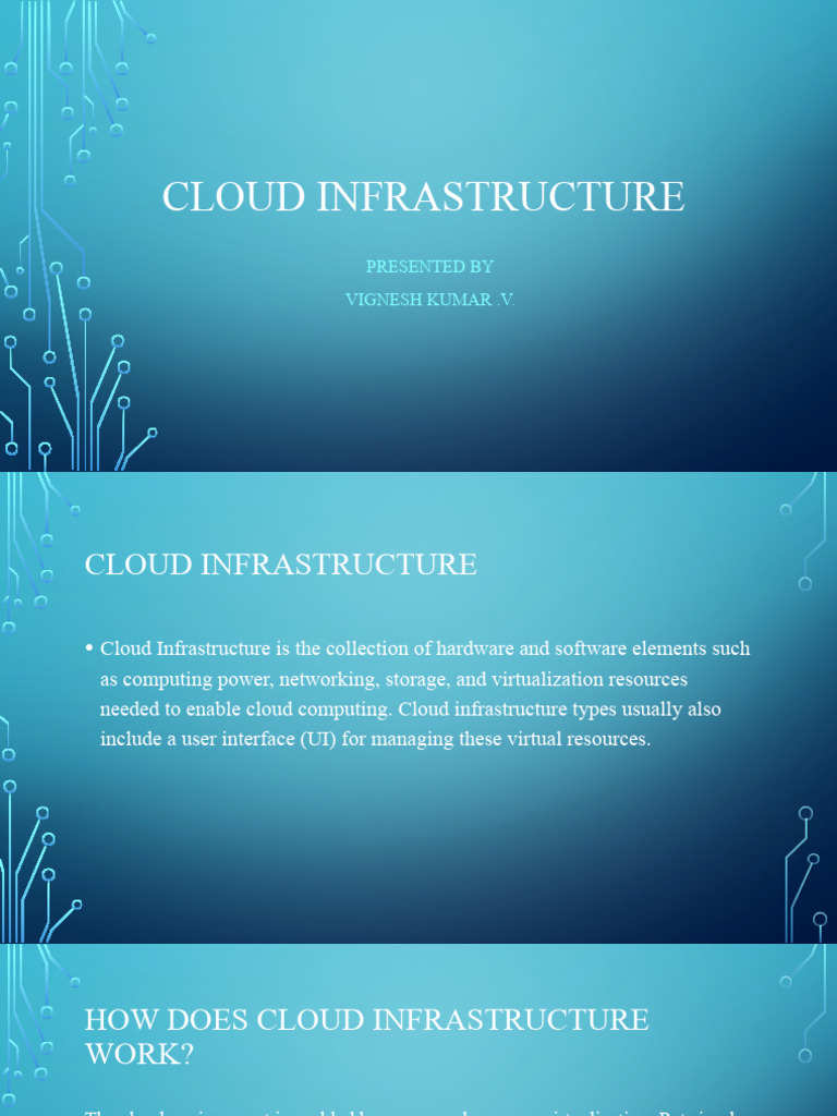 Cloud Infrastructure Pdf Cloud Computing Virtualization