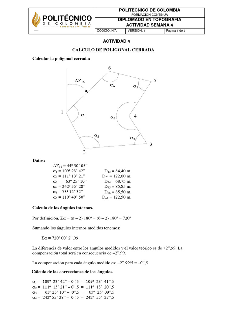 Actividad 4 - Poligonal Cerrada | PDF | Ajedrez