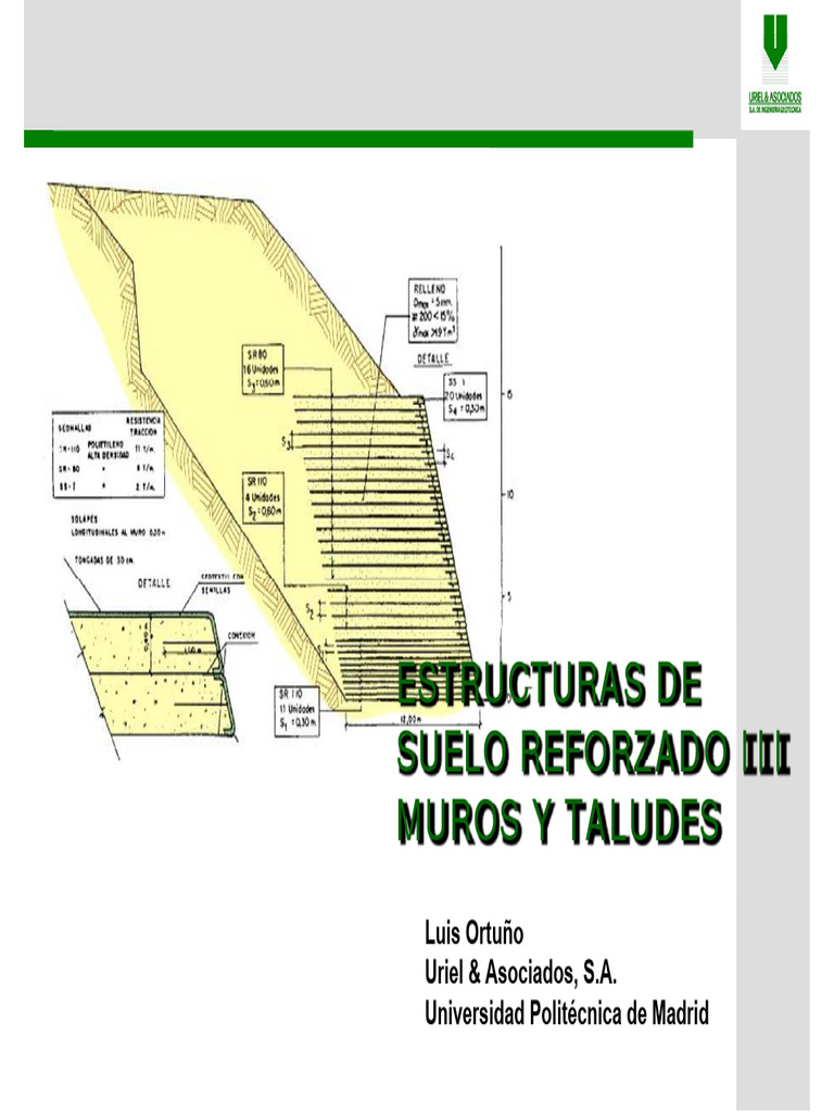 Diseño de Muros y Taludes Reforzados | PDF | Resistencia a la tracción ...