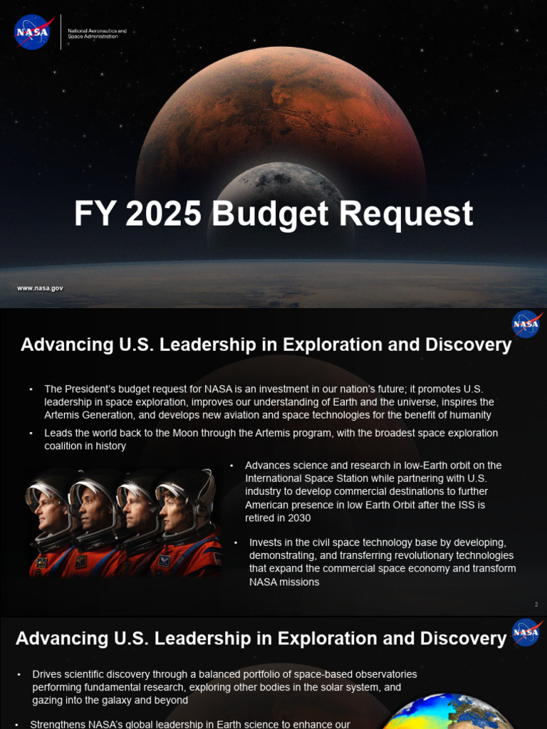 NASA Fiscal Year 2025 Budget Summary | PDF | Nasa | Spacecraft