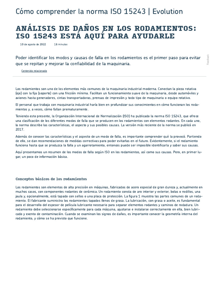 Cómo Comprender La Norma ISO 15243 - Evolution | Descargar gratis PDF ...