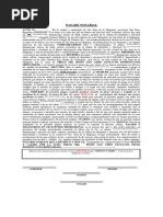 Modelo de Pagare Notarial Simple | PDF | Pagos | Gobierno