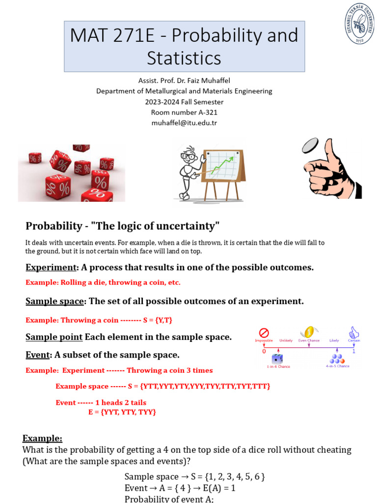 Probability and Statistics Overview | PDF | Probability | Numbers