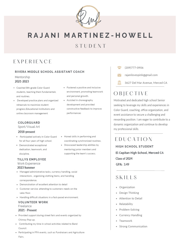 Minimalist Clean Signature CV Resume 1 | Download Free PDF | Mentorship ...