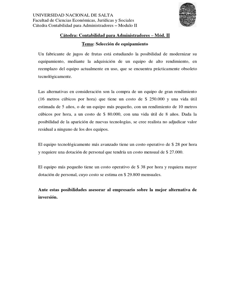 TP #8 - Seleccion de Equipamiento - Clase 16-06-2022 | PDF