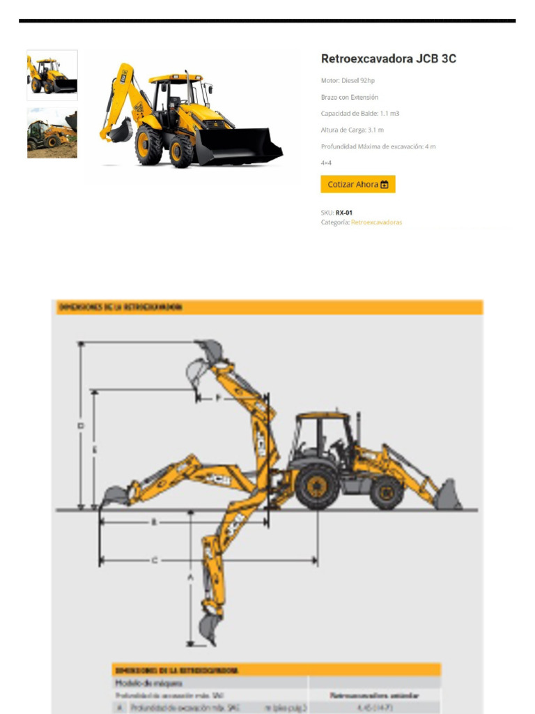 RETROEXCAVADORA | PDF