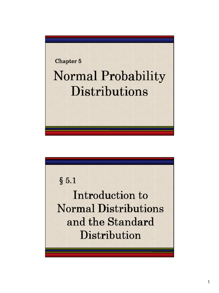 Probability and Statistics | PDF | Normal Distribution | Standard Deviation