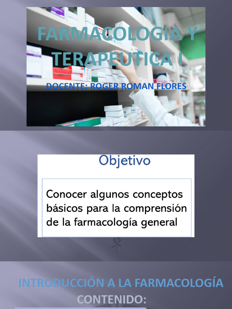 Introduccion A La Farmacologia | PDF | Farmacología | Bioquímica