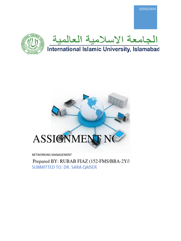 Networking Management-Assignment 1 | PDF | Multicast | Computer Network