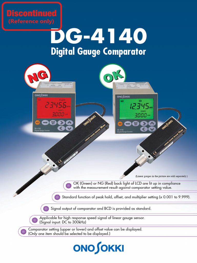 Digital Gauge Comparator: (Linear Gauges in The Picture Are Sold ...