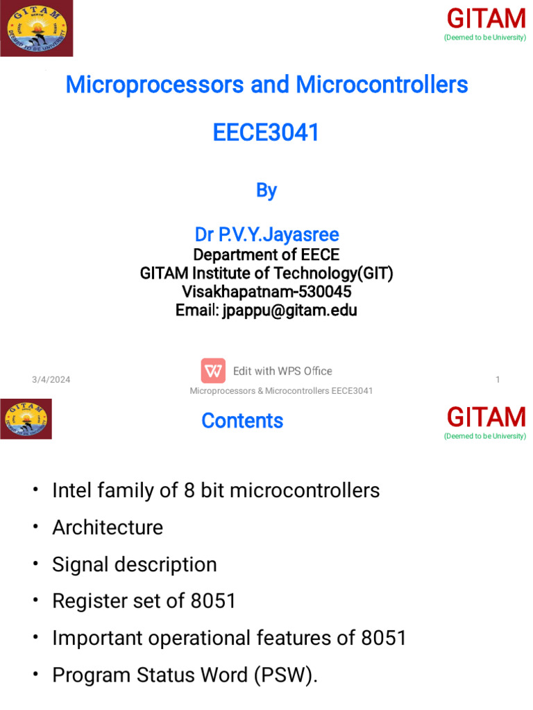 MPMC Unit 3 | PDF | Microcontroller | Computer Architecture MPMC Unit 3 | PDF | Microcontroller | Computer Architecture