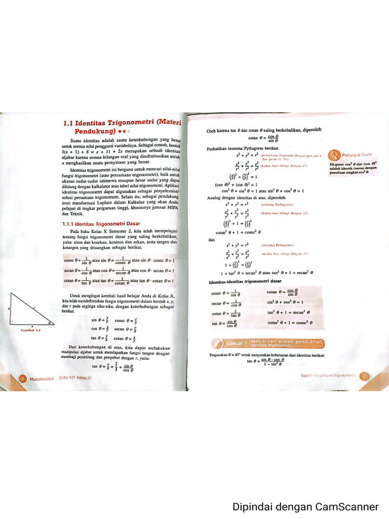 Materi Trigon Ke 3 - Identitas | PDF