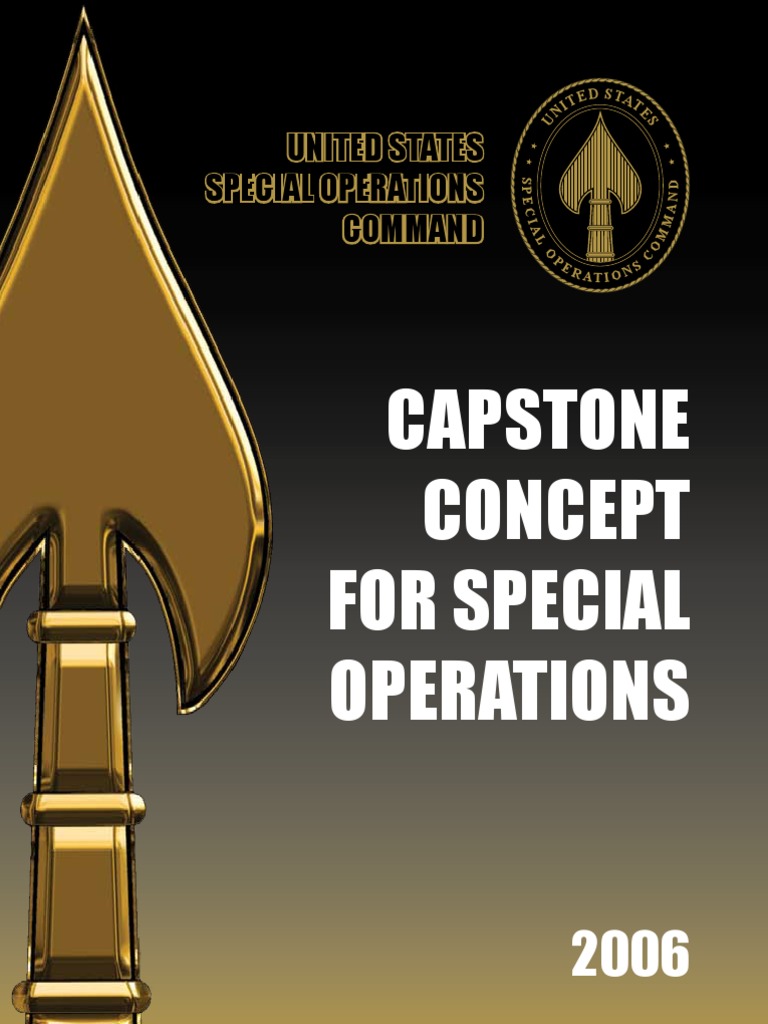 Capstone Concept For Special Operations - 2006 | PDF | United States ...