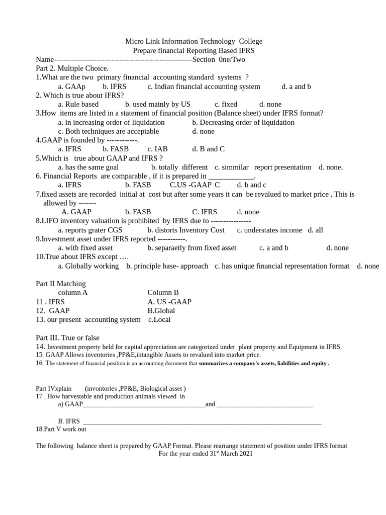 Ifrs T1 | PDF | Balance Sheet | Equity (Finance)