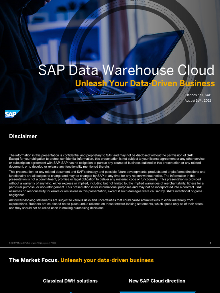 Sap Data Warehouse Cloud Integration Handout Pdf Data Warehouse