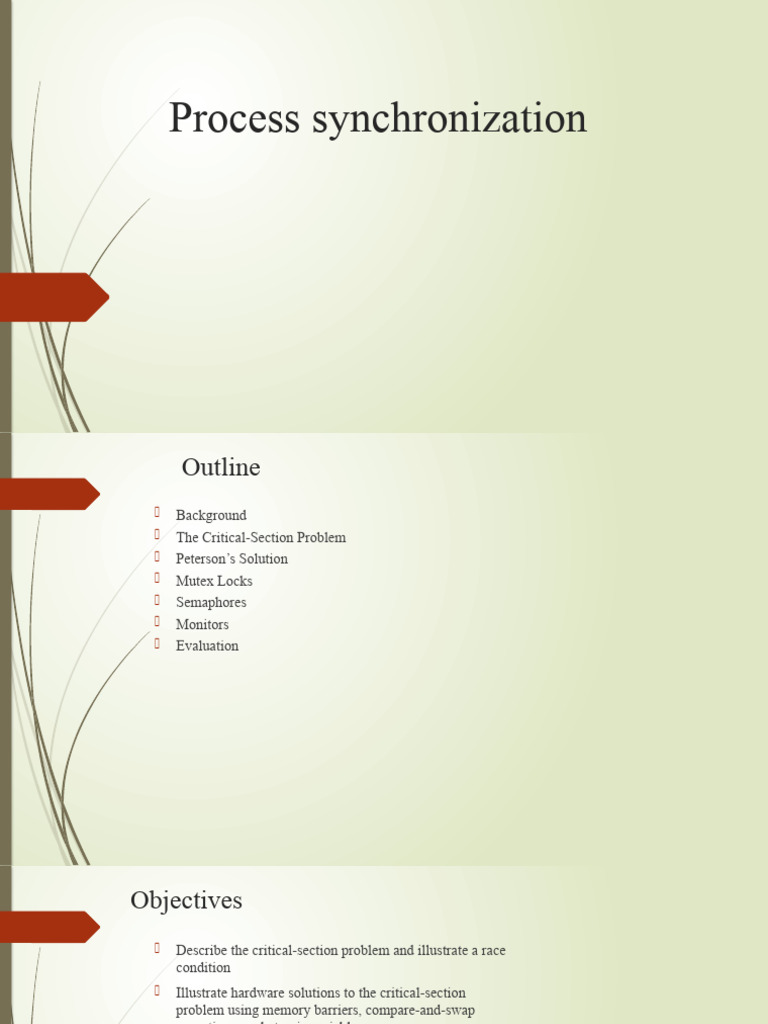 ch6: Operating System Process Synchronization | PDF | Concurrent Computing | Software Development