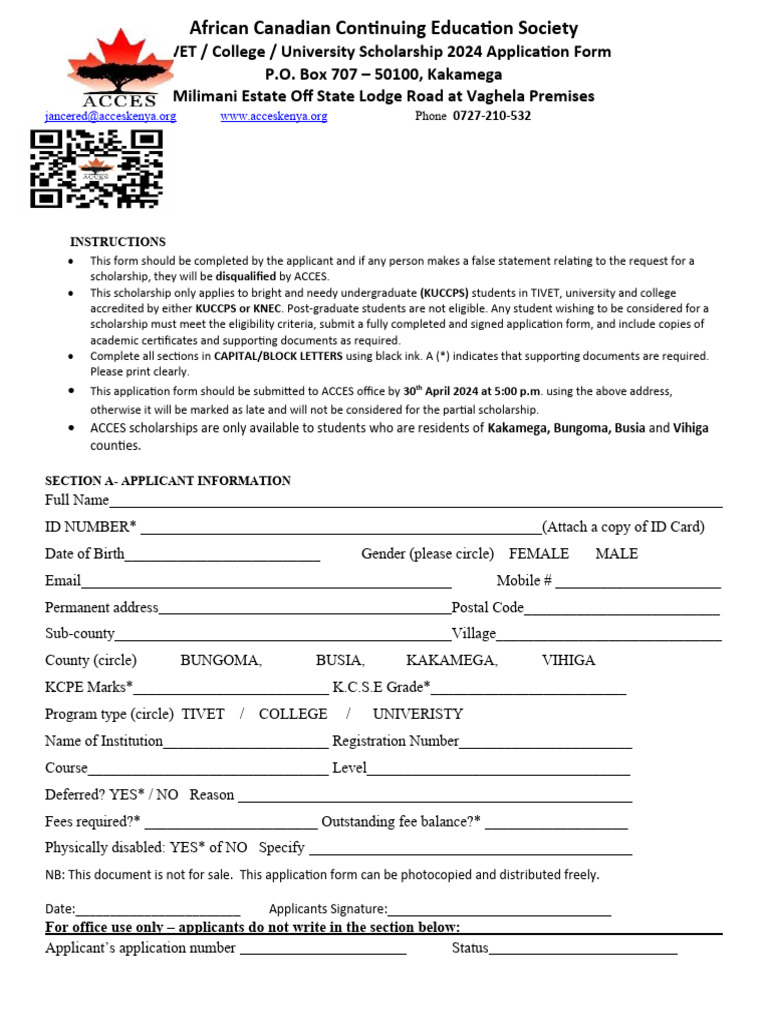 Amended Application Form 2024 Approved | PDF