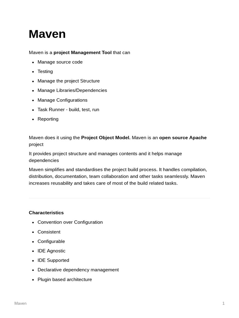 Maven | PDF | Information Technology | Computer Programming